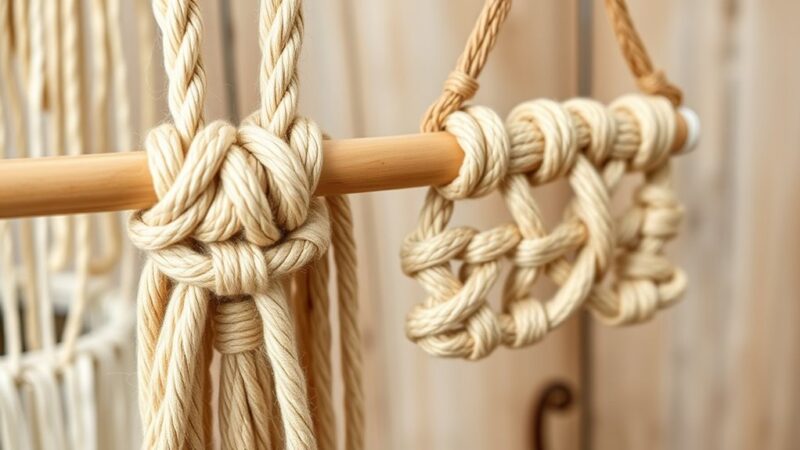 Macramé Knots: Lark’s Head, Square, and Half-Hitch - Love Handmade